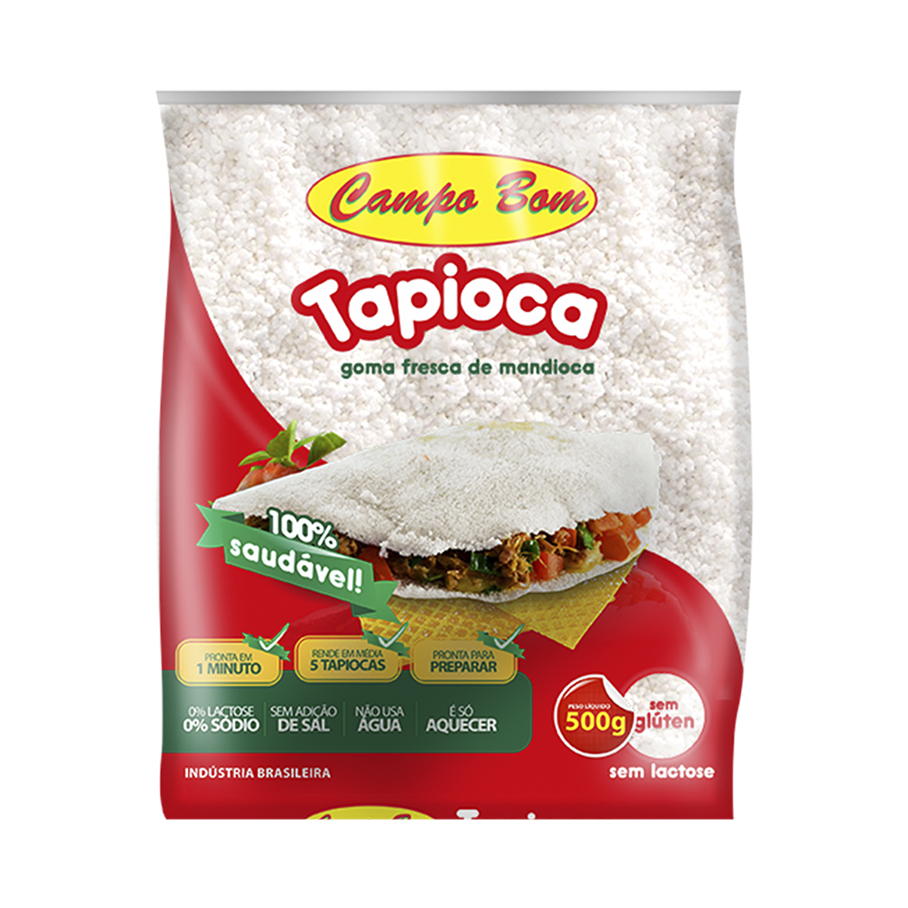 TAPIOCA CAMPO BOM 500GR PRONTA HIDRATADA | Playvender Distribuidora RJ